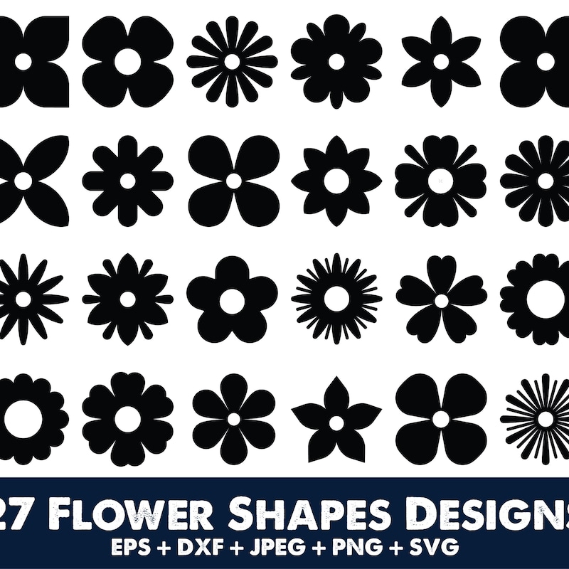 Flower Svg - Etsy