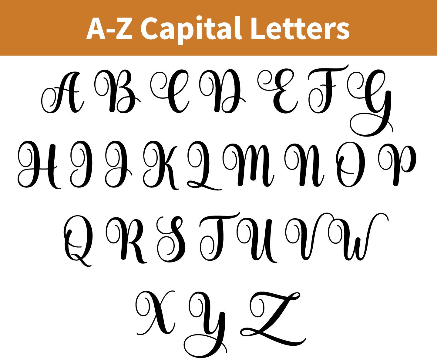 Calligraphy Font, Cricut Font, Procreate Font, Cursive Font, Swirl Font ...