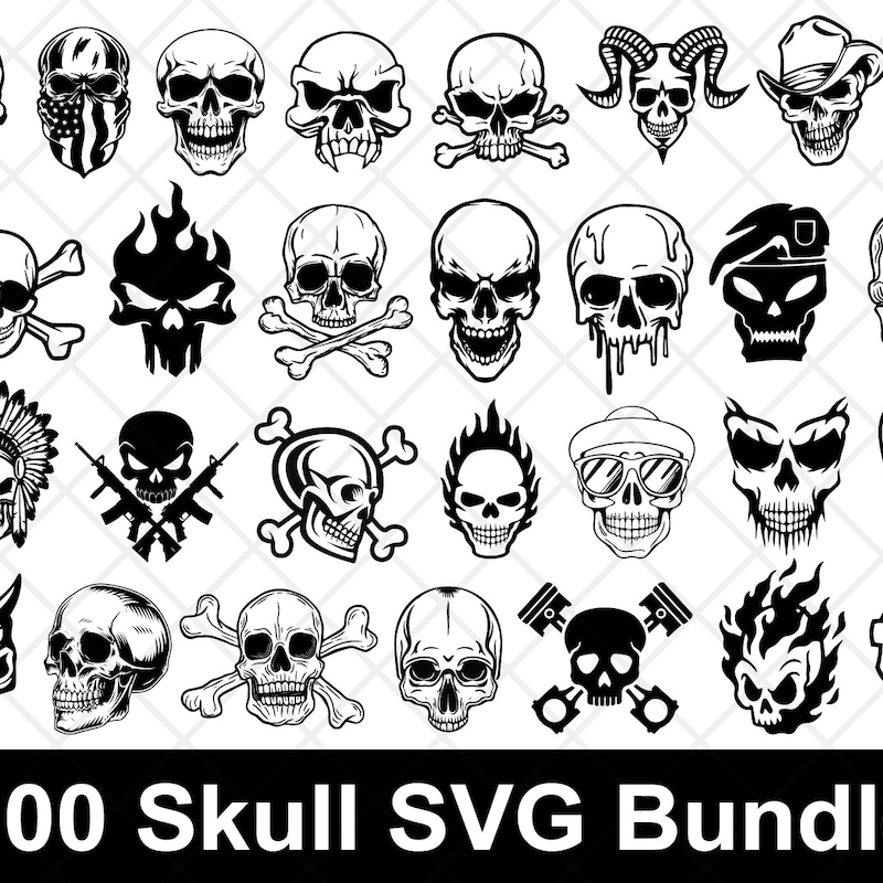 Skulls & Skeleton - Etsy