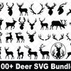 Deer Skull SVG, Buck Antlers DXF File, Deer Hunting Cut File, Deer ...