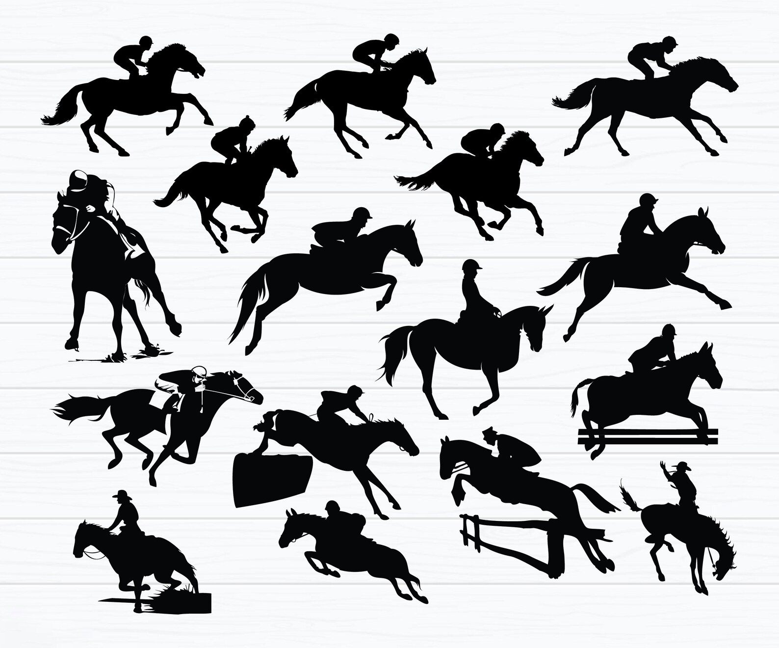 35 Pferde-Svg-Bundle, Pferdekopf-Svg, Pferde-Svg, Pferde-Silhouette ...