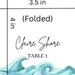 Sea Ocean Waves Watercolour Wedding Place Card Template Instant ...