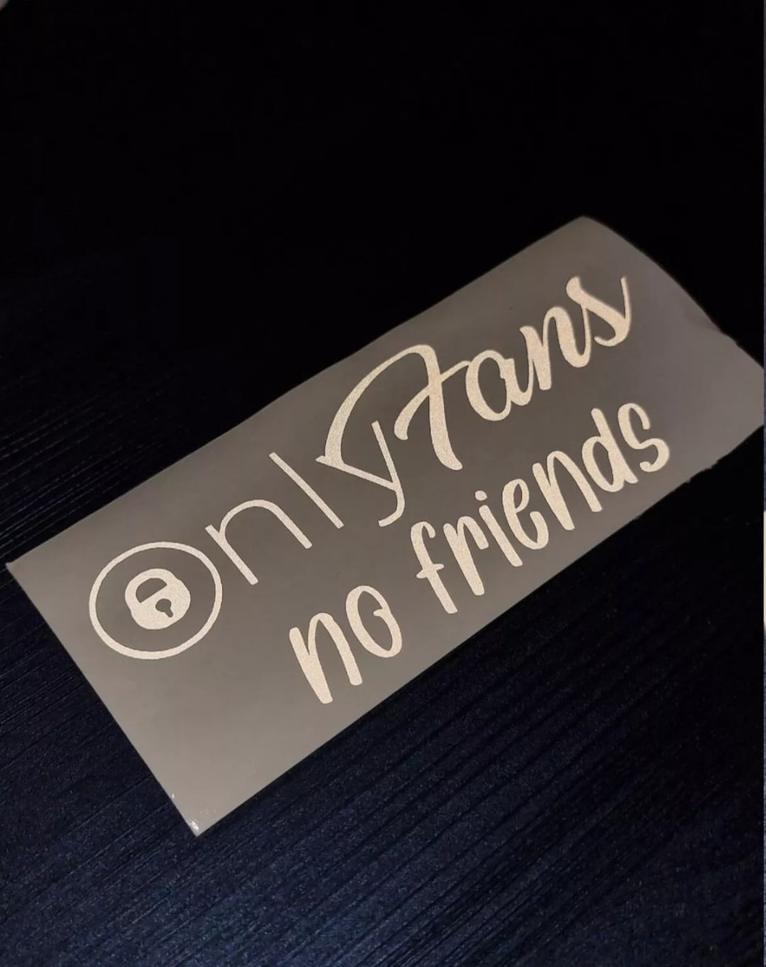 Reflective Onlyfans No Friends Funny Car Vinyl Decal Sticker Bumper ...
