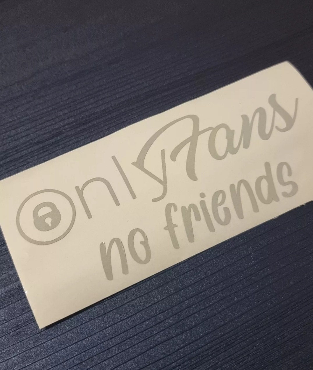 Reflective Onlyfans No Friends Funny Car Vinyl Decal Sticker Bumper ...
