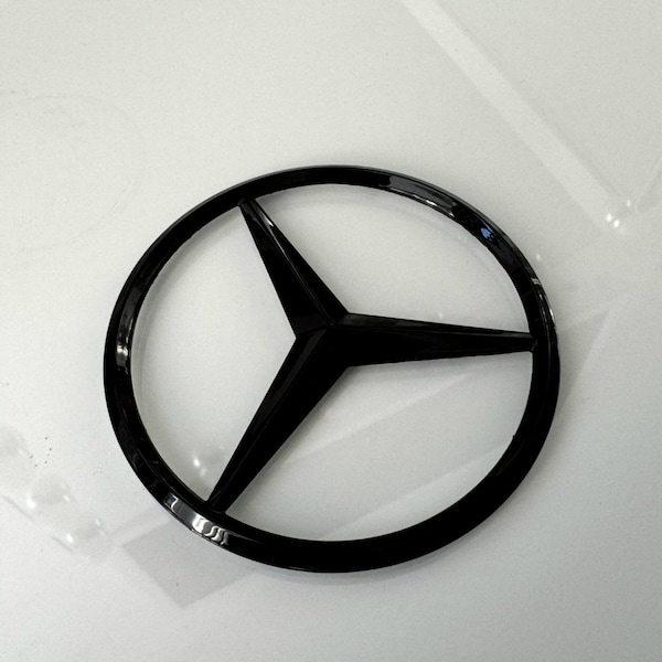 Mercedes Rear Logo Black Sticker - Etsy