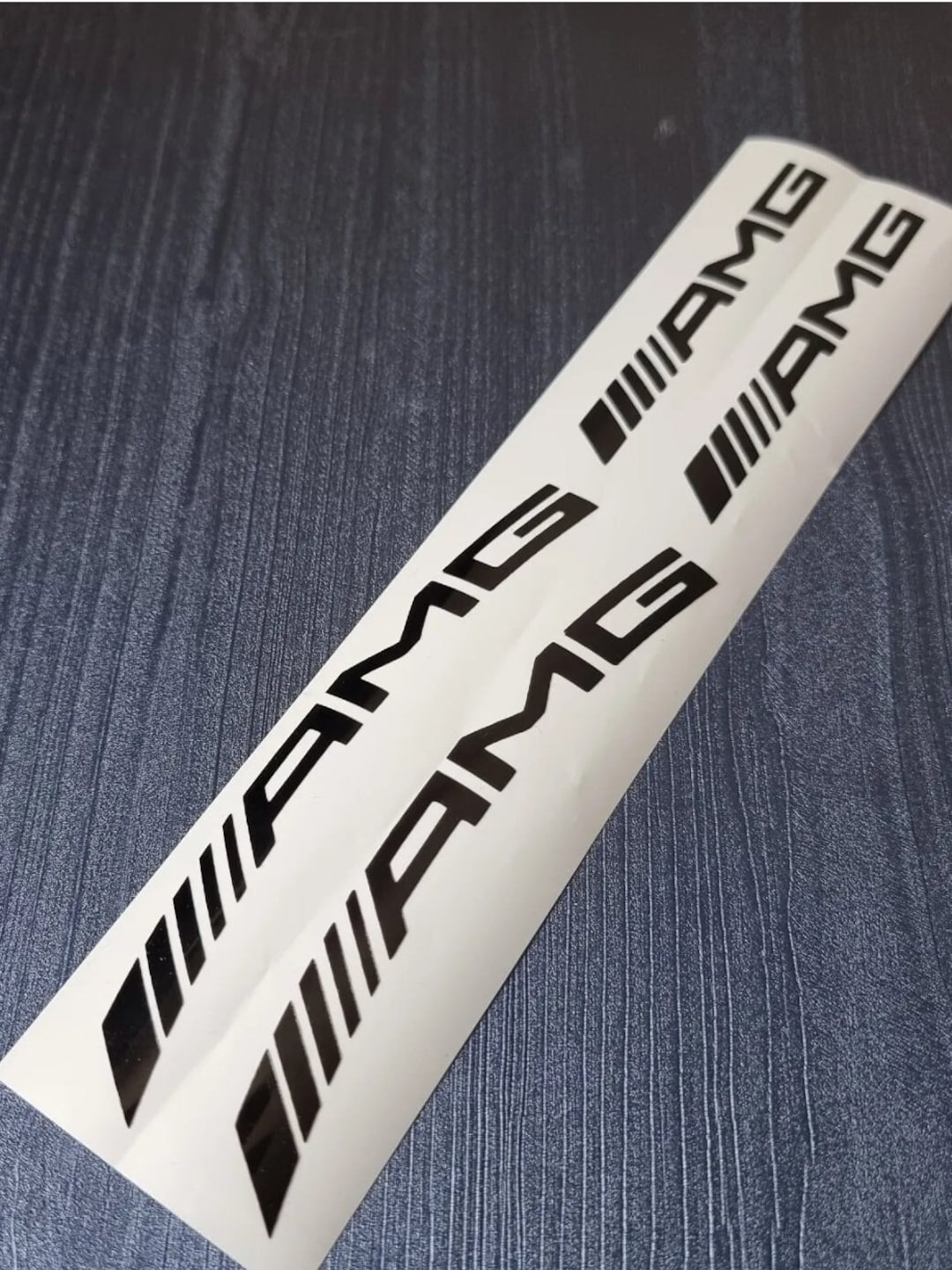 4 X Curved and Straight AMG Mercedes Caliper Car Decal Sticker Heat ...