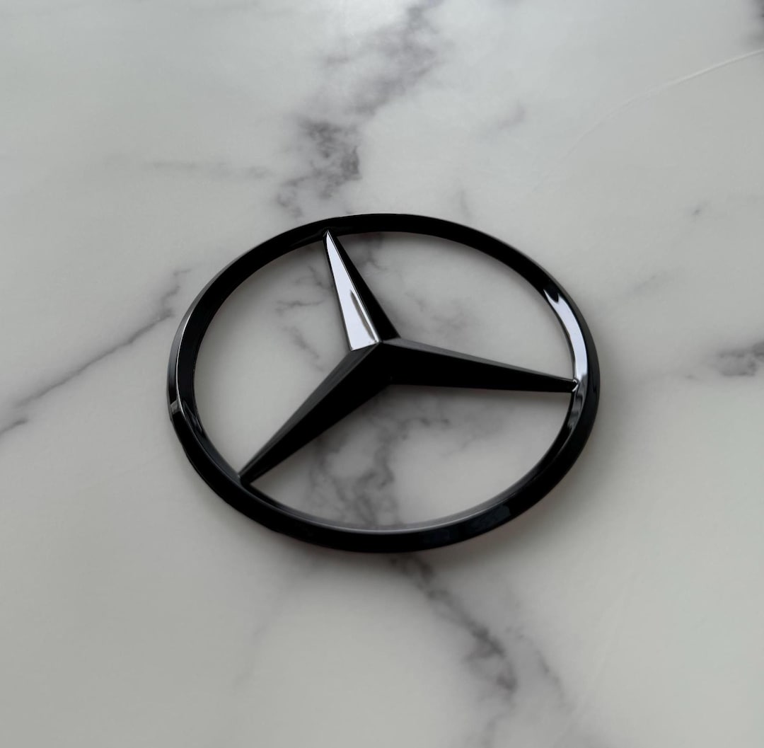 Mercedes Benz 90mm AMG Logo New Style Rear Trunk Boot Logo Emblem Gloss ...