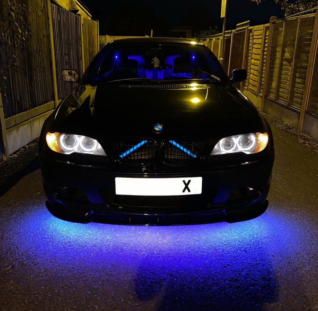 BMW Reflective Bars Crash Bar Grill Vinyl Reflecting Adhesive Car Alloy ...