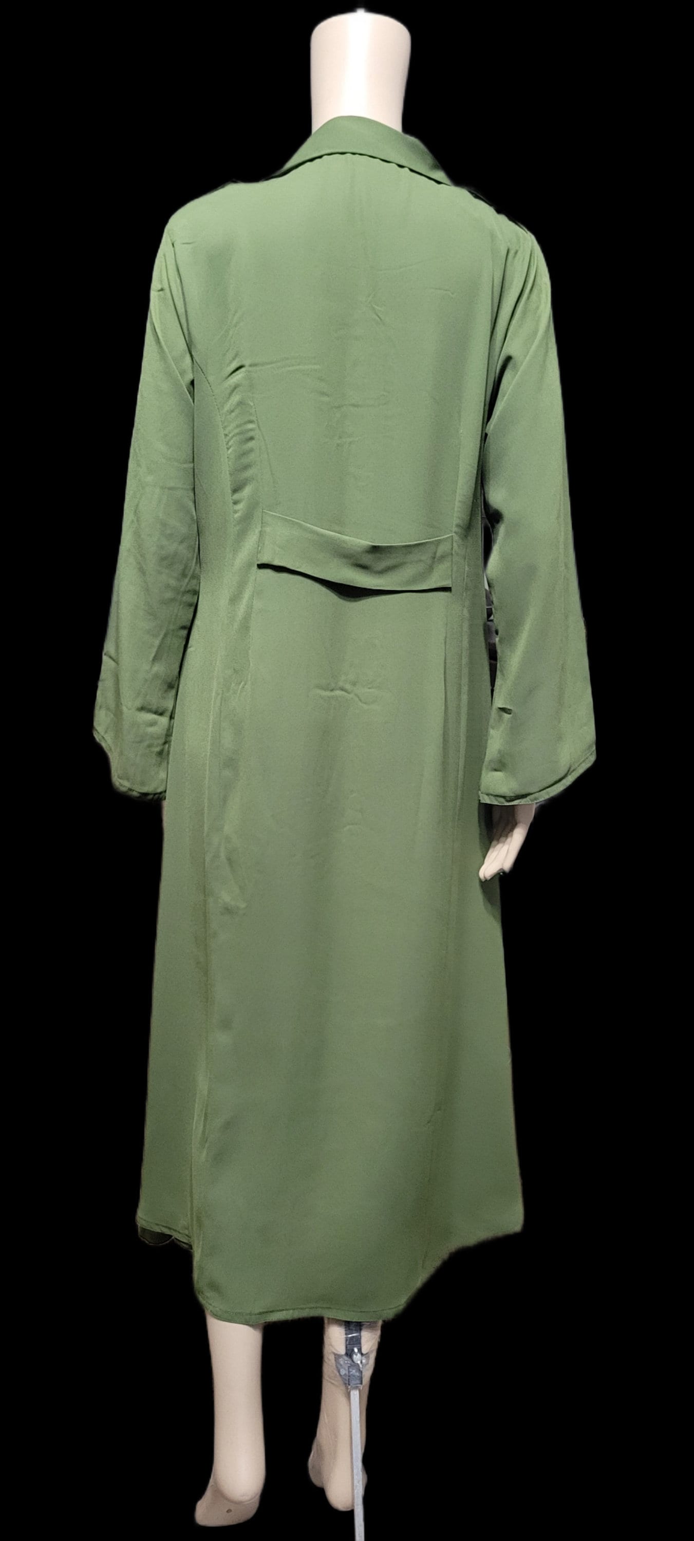 Modern Style Coat Burqa Long Dress With Fancy Buttons, Muslim Abaya ...