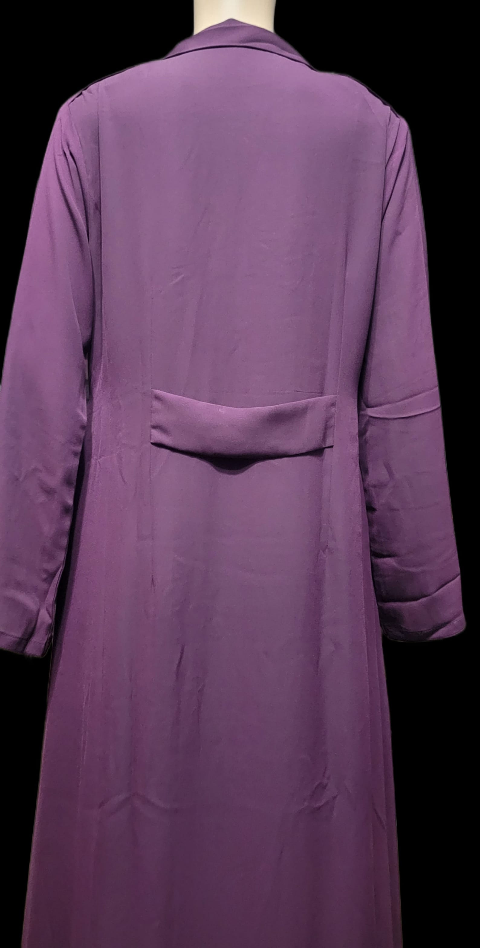 Modern Style Coat Burqa Long Dress Muslim Abaya Purple Color, Pakistani ...