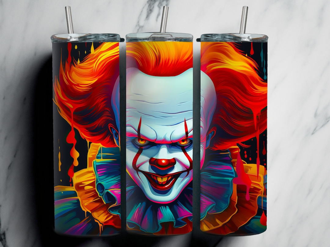 Pennywise Tumbler Wrap Pennywise PNG Horror Movie PNG - Etsy