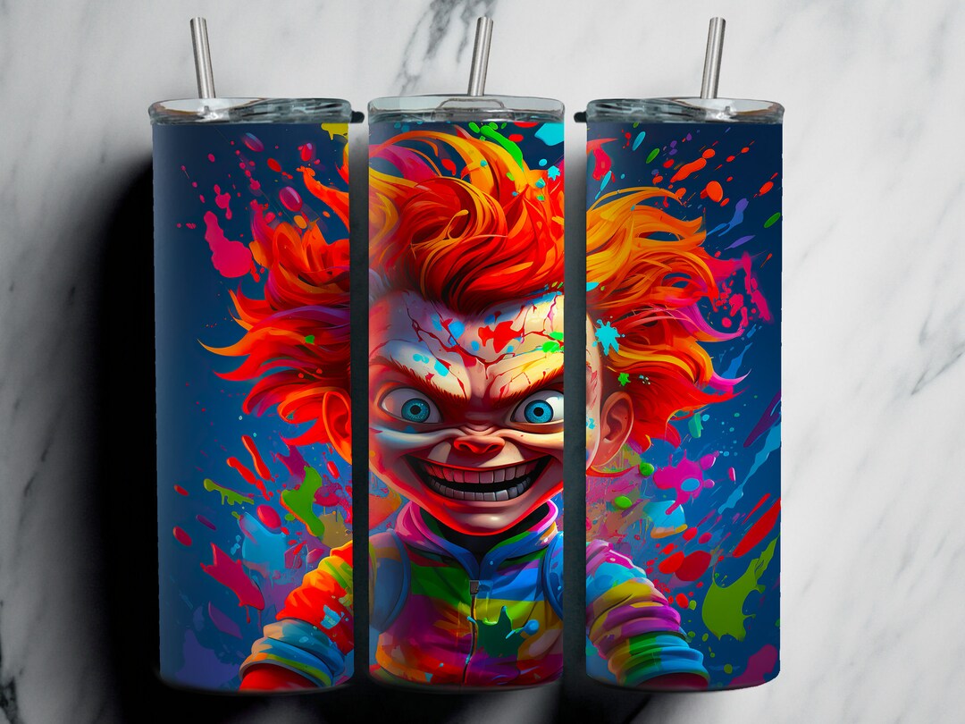 Chucky Tumbler Wrap, Chucky PNG, Película de terror PNG, Envoltura de ...