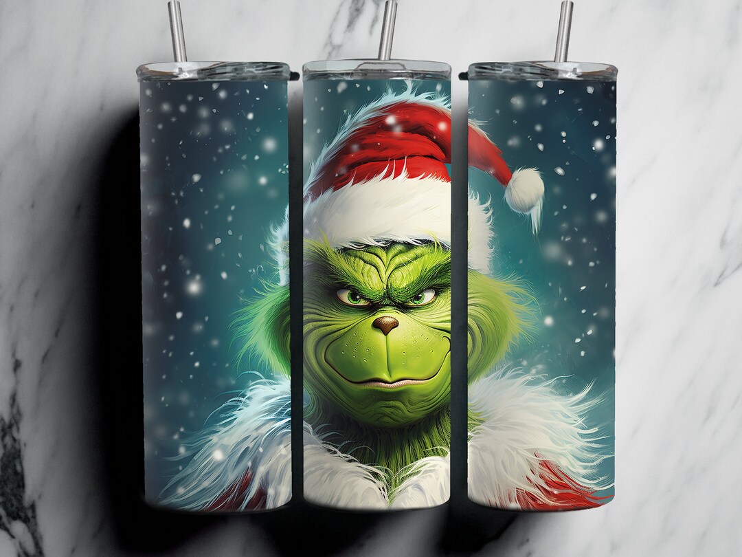 The Grinch Tumbler Wrap, Grinch Christmas PNG, Grinch Tumbler PNG ...