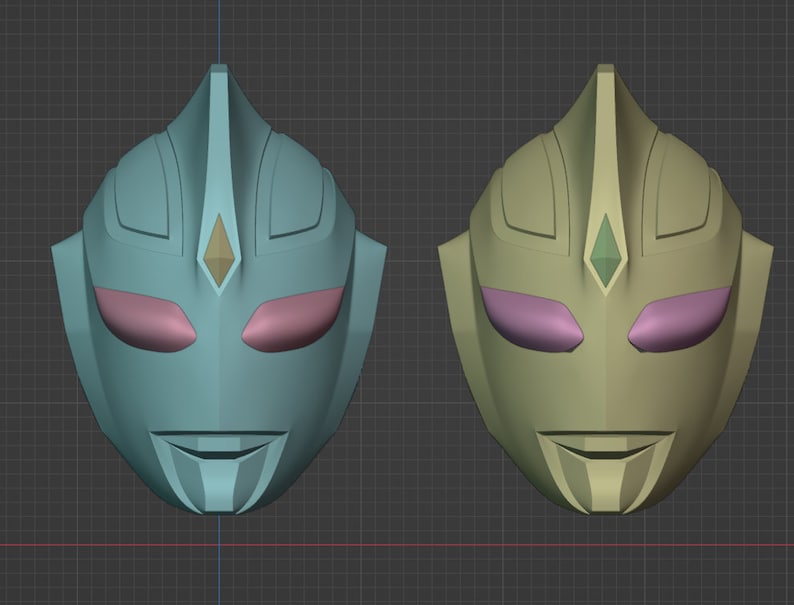 Ultraman Agul Mask 3D STL - Etsy