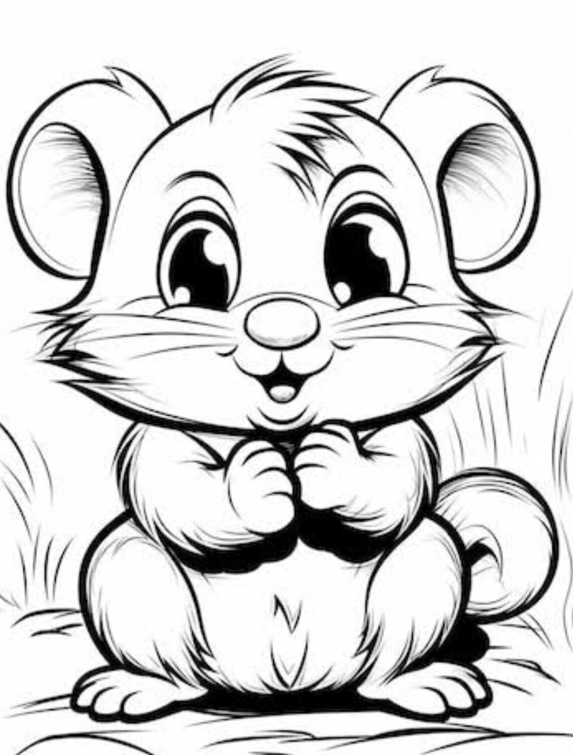 Cute Animals Printable Coloring Pagesdigital Coloring Pages - Etsy