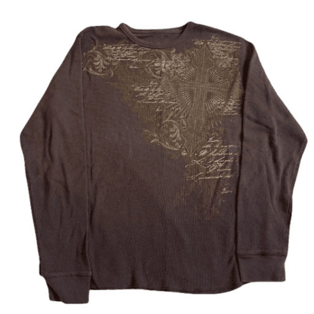 Affliction Inspired Fake-longsleeve Y2K - Etsy