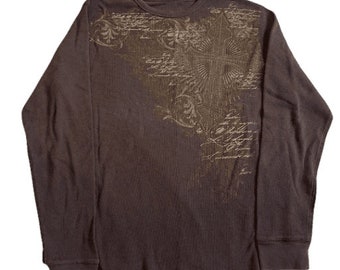 Affliction-type Inspired Fake Longsleeve T-shirt Y2K Home Made - Etsy
