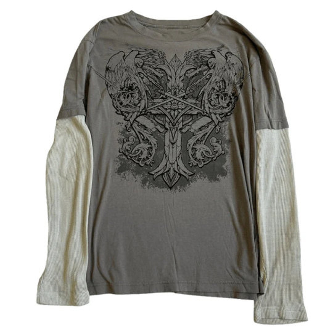 High Quality Affliction-type T-shirt Y2K Home Made - Etsy
