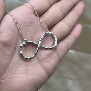 Infinity Silver Necklace, 925 Sterling Silver Symbol of Infinite Love ...