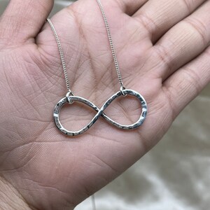 Infinity Silver Necklace, 925 Sterling Silver Symbol of Infinite Love ...