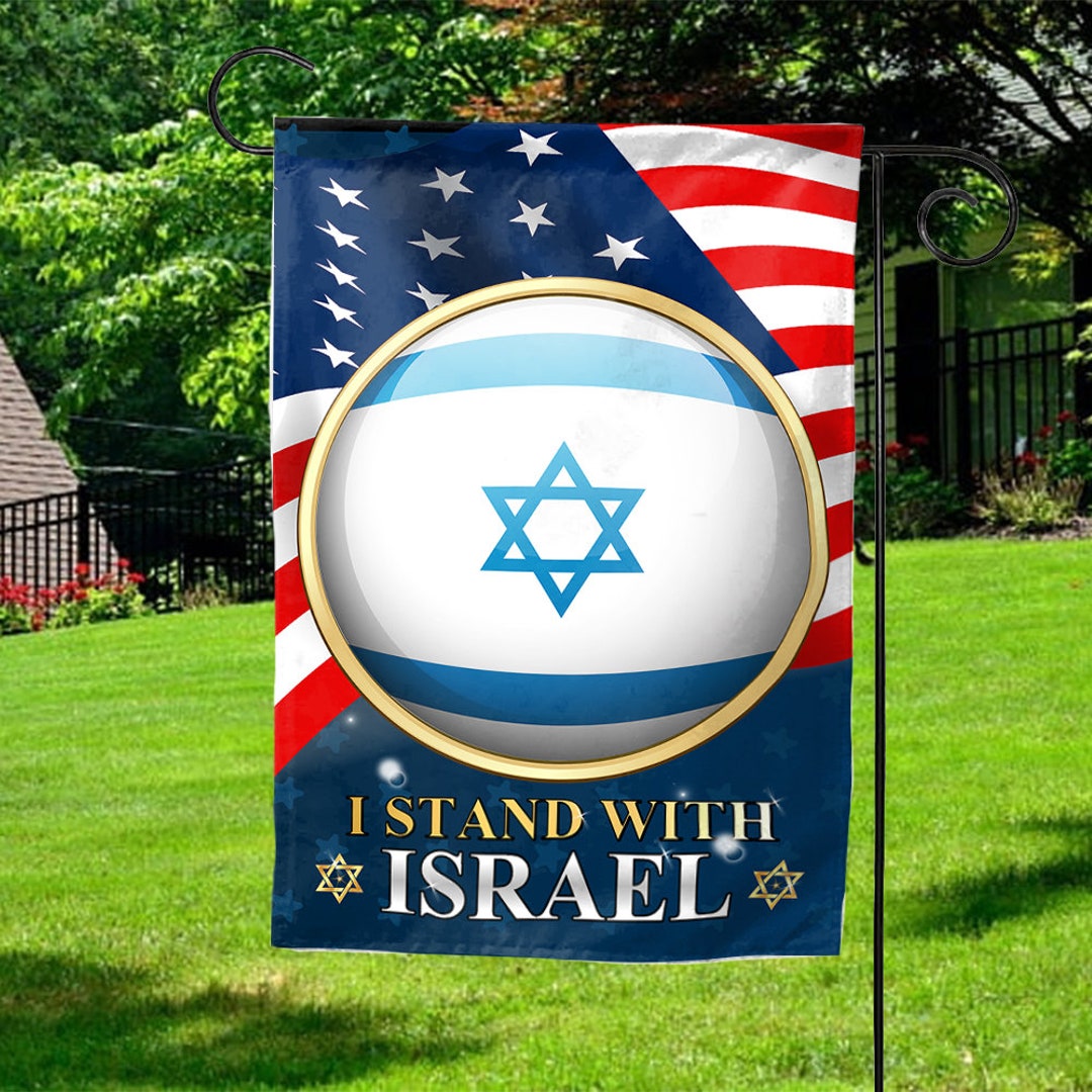 I Stand With Israel Garden Flag Support Israel Stop War - Etsy
