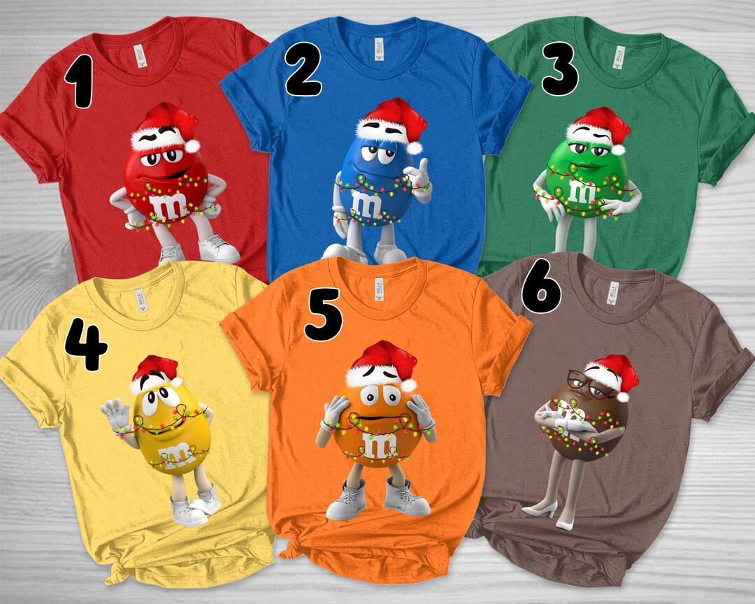 Matching Christmas Costume Shirt M and M T-shirt Group - Etsy