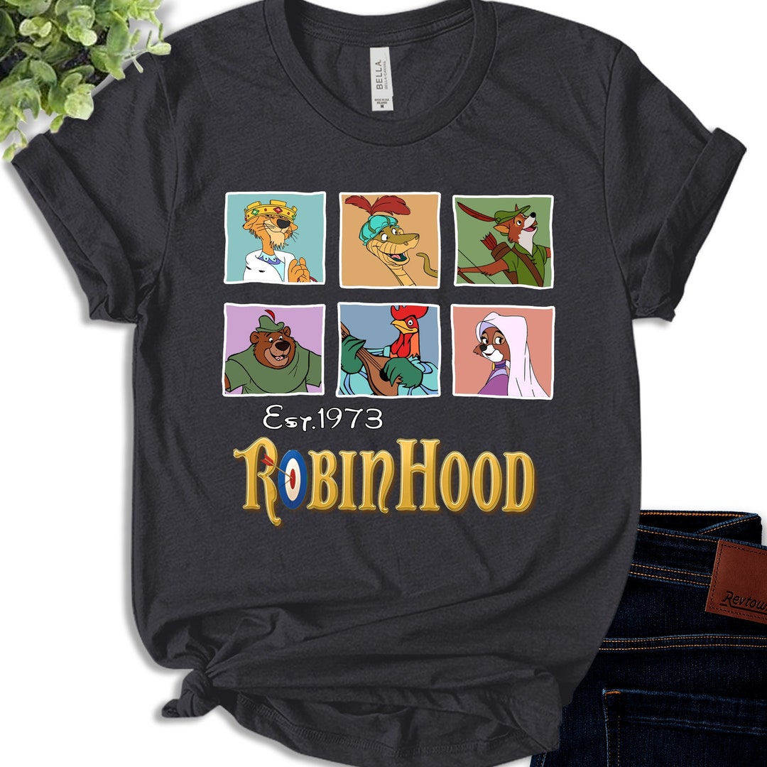 Disney Robin Hood Characters Group Shot Est. 1973 Shirt - Etsy