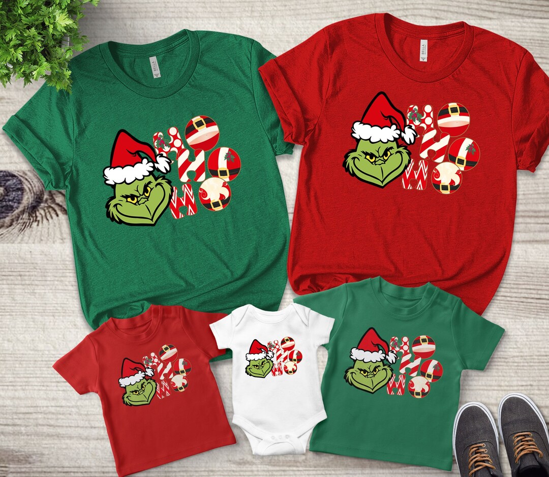 Grinch Hohoho Shirt Christmas Day Shirt Funny Disney Grinch - Etsy