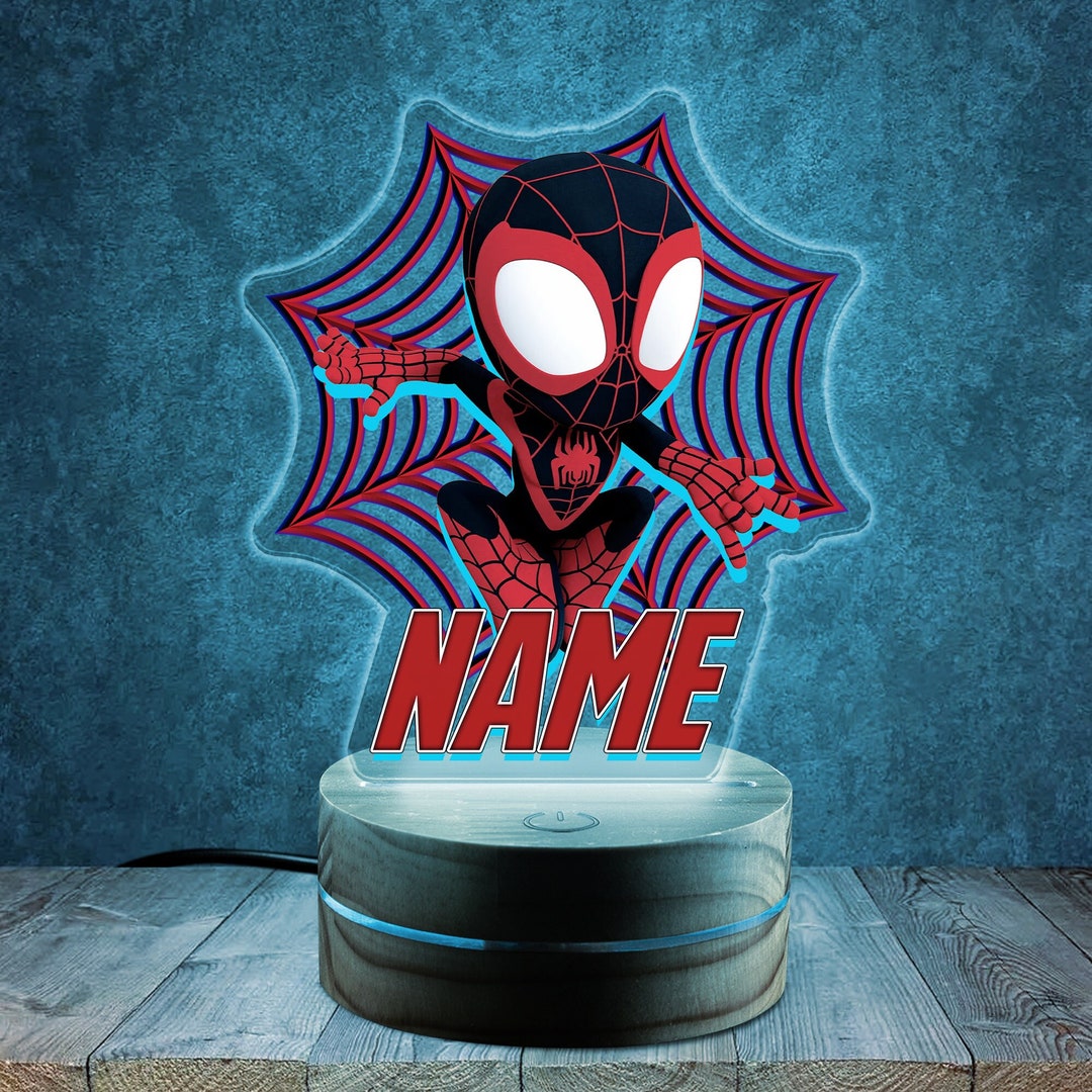 Spidey and His Amazing Friends Birthday Night Light/spidey - Etsy