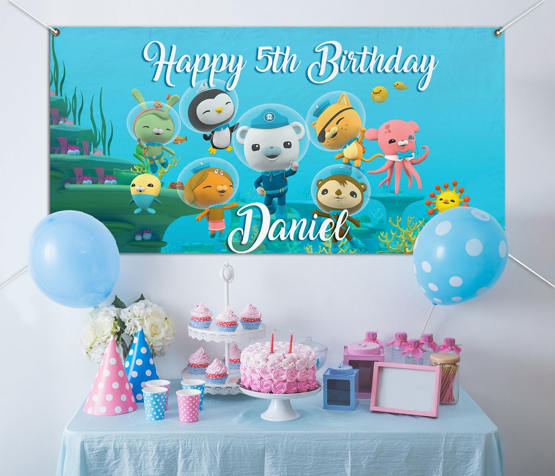 Octonauts Family Birthday Backdrop/octonauts Birthday - Etsy