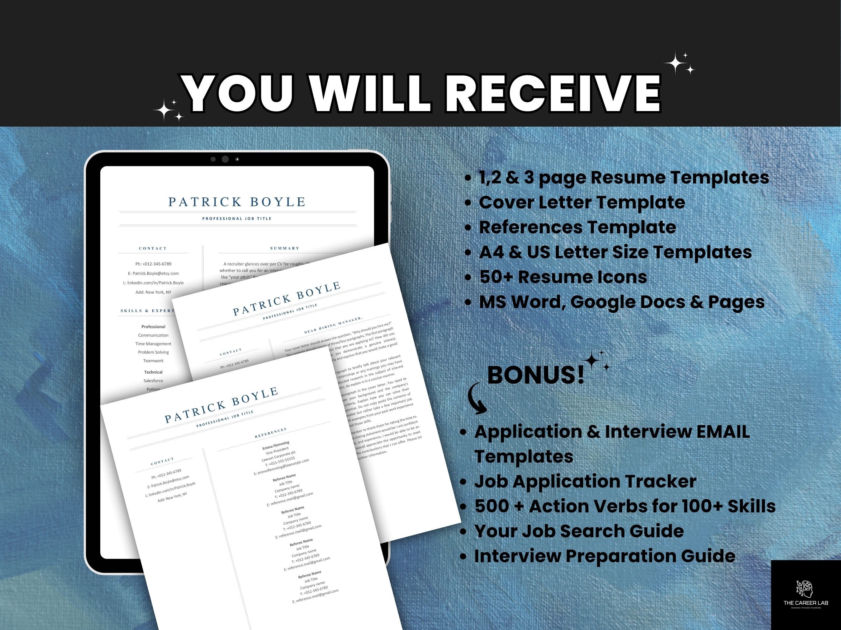 2024 Designer CV Template Editable CV Format Professional Resume Layout ...