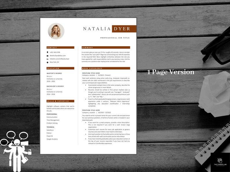 Best Resume Template Resume for First Job Professional CV and Photo for ...