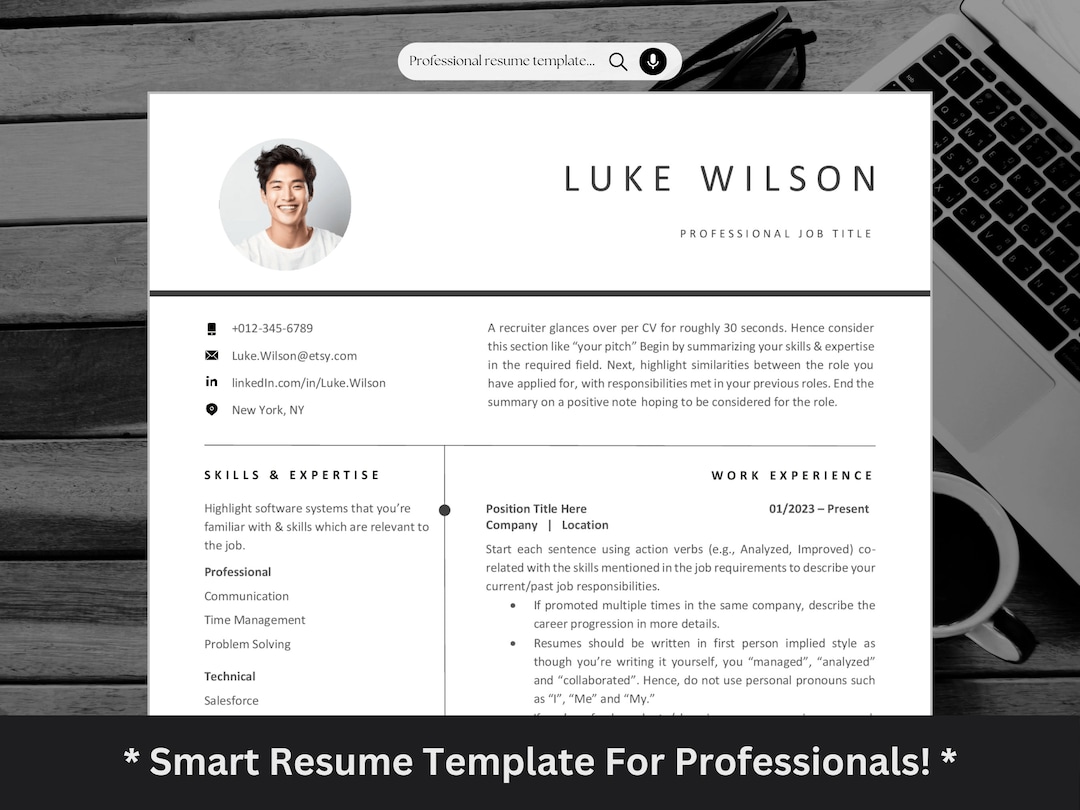 Smart CV Template Professional Resume for Graduates Modern Resume ...