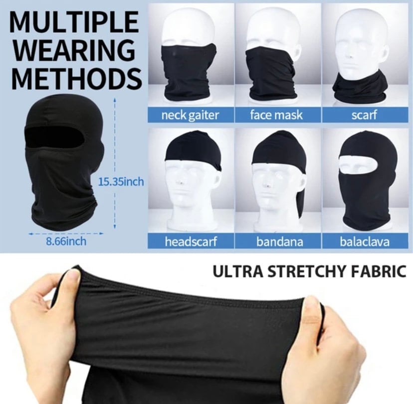 Ski Mask for Men Full Face Mask Balaclava Black - Etsy