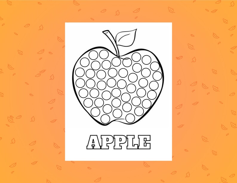 Fall Dot Markers; Dot Marker Activities - Etsy