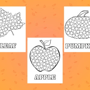 Fall Dot Markers; Dot Marker Activities - Etsy