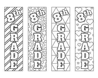 Coloring Bookmarks for 3rd Grade, 3rd Grade Activities - Etsy