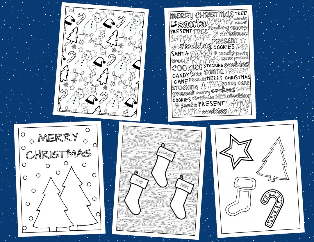Personalized Coloring Pages for Christmas, Christmas Activities for ...