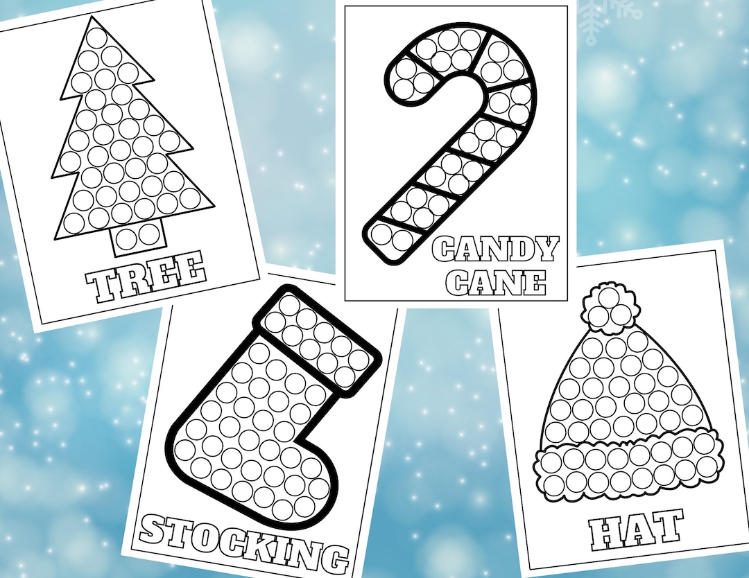 Christmas Dot Marker; Christmas Activity - Etsy
