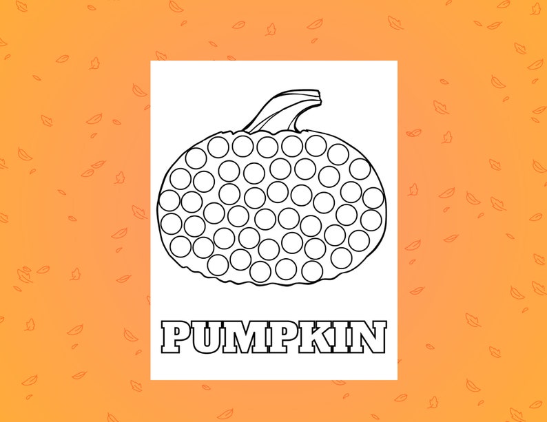 Fall Dot Markers; Dot Marker Activities - Etsy