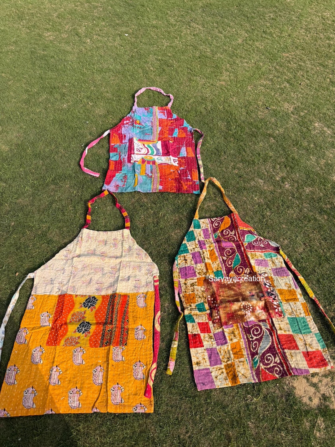 Upcycled Kantha Apron - Assorted Patterns - Etsy