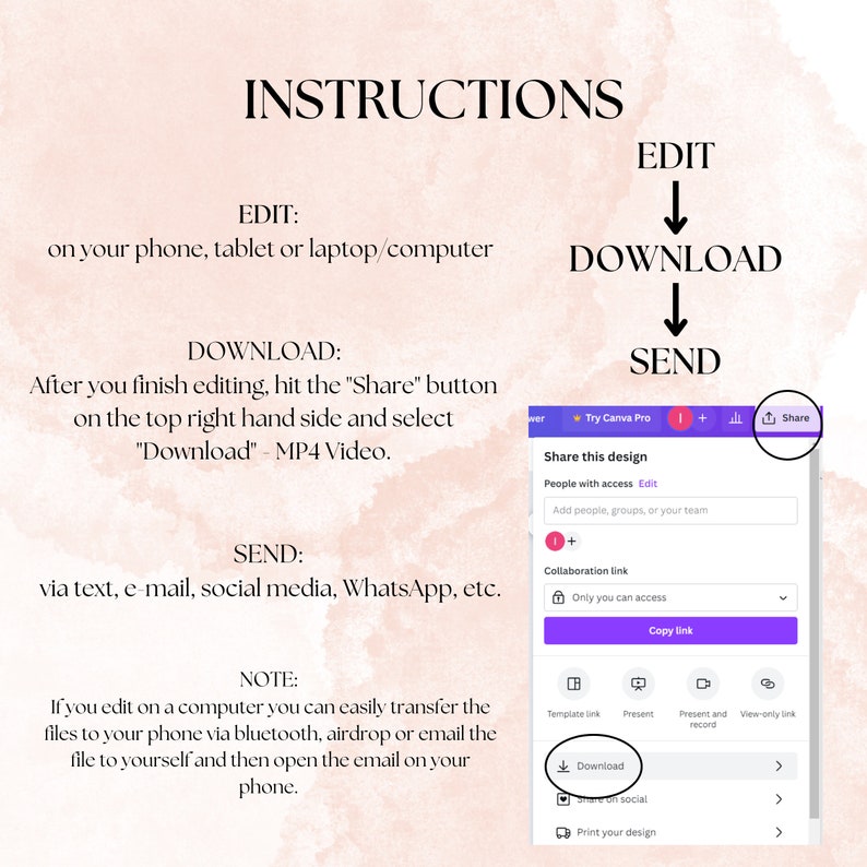 Editable Short Video Invitation, First Birthday Airplane Town Invite ...