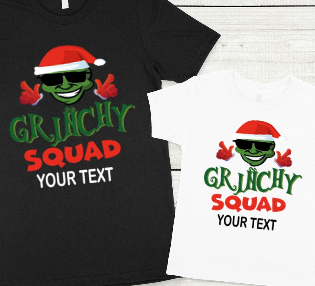 Family Matching Grinch T-shirt Christmas Grinch Squad - Etsy