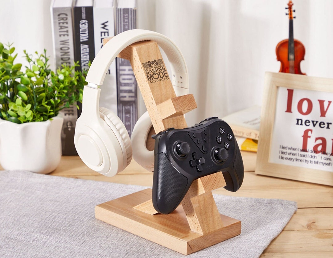 Personalized Wooden Controller Stand Engraved Pc Gamer Gift Holder Xbox ...