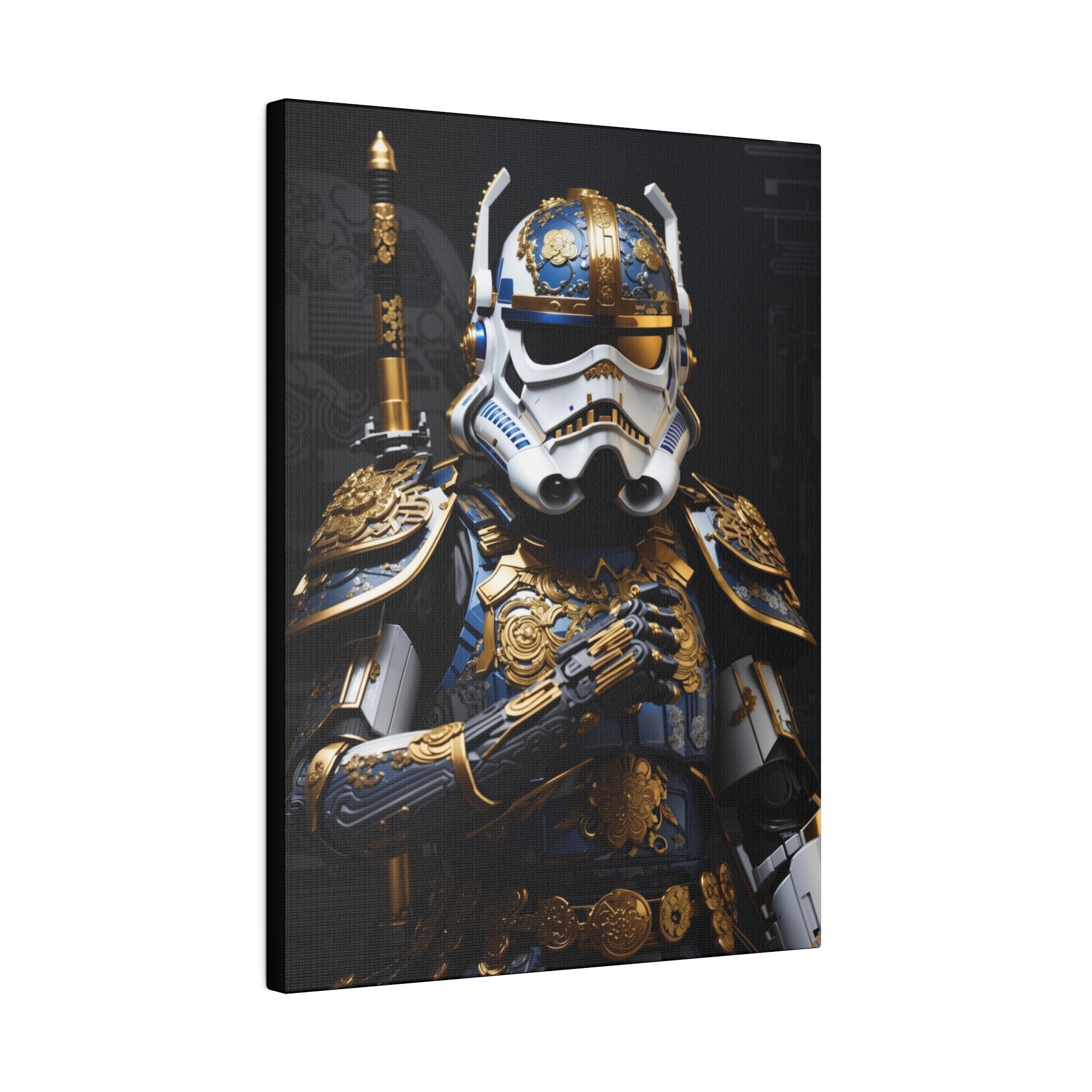 Stormtrooper Canvas Samurai Fan Art Vintagepunk Star Wars - Etsy