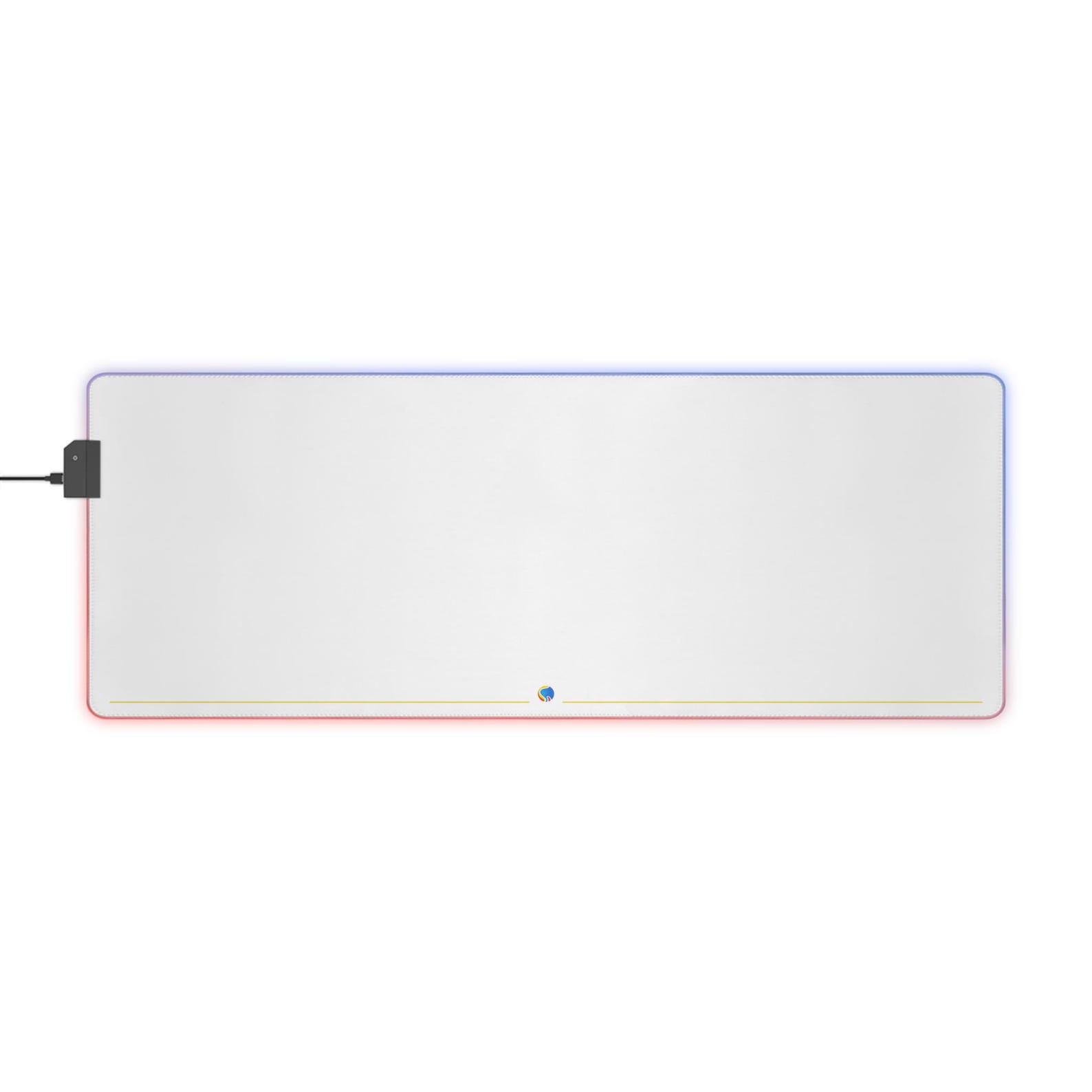 White Extra Large LED Gaming Mouse Pad, Stylish RGB Desk Mat for Office ...