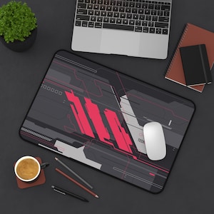 Extra Large Cyberpunk Gaming Mousepad - Perfect Gamer Gift - Futuristic ...
