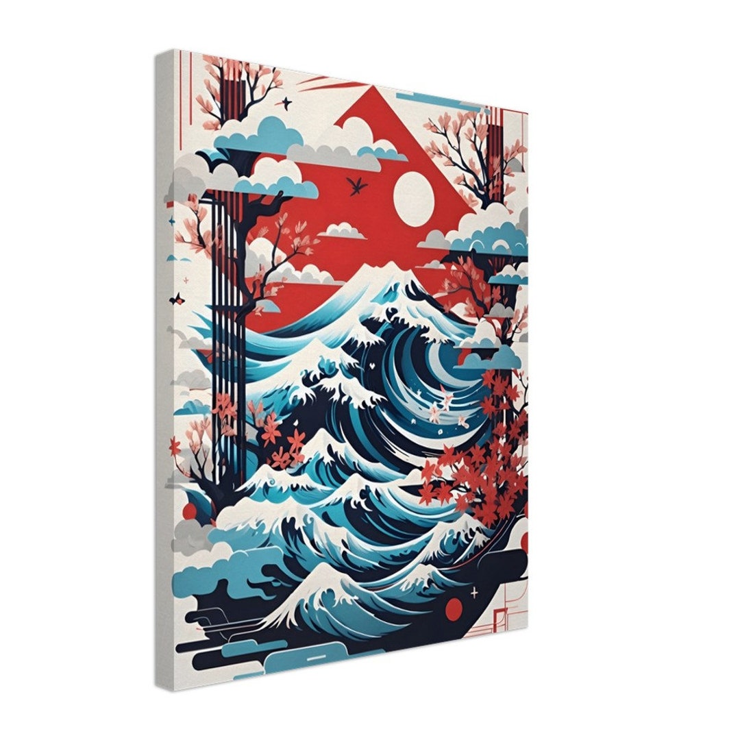 Japanese Canvas, Great Wave of Kanagawa, Fuji, Timeless, Japanese Art ...