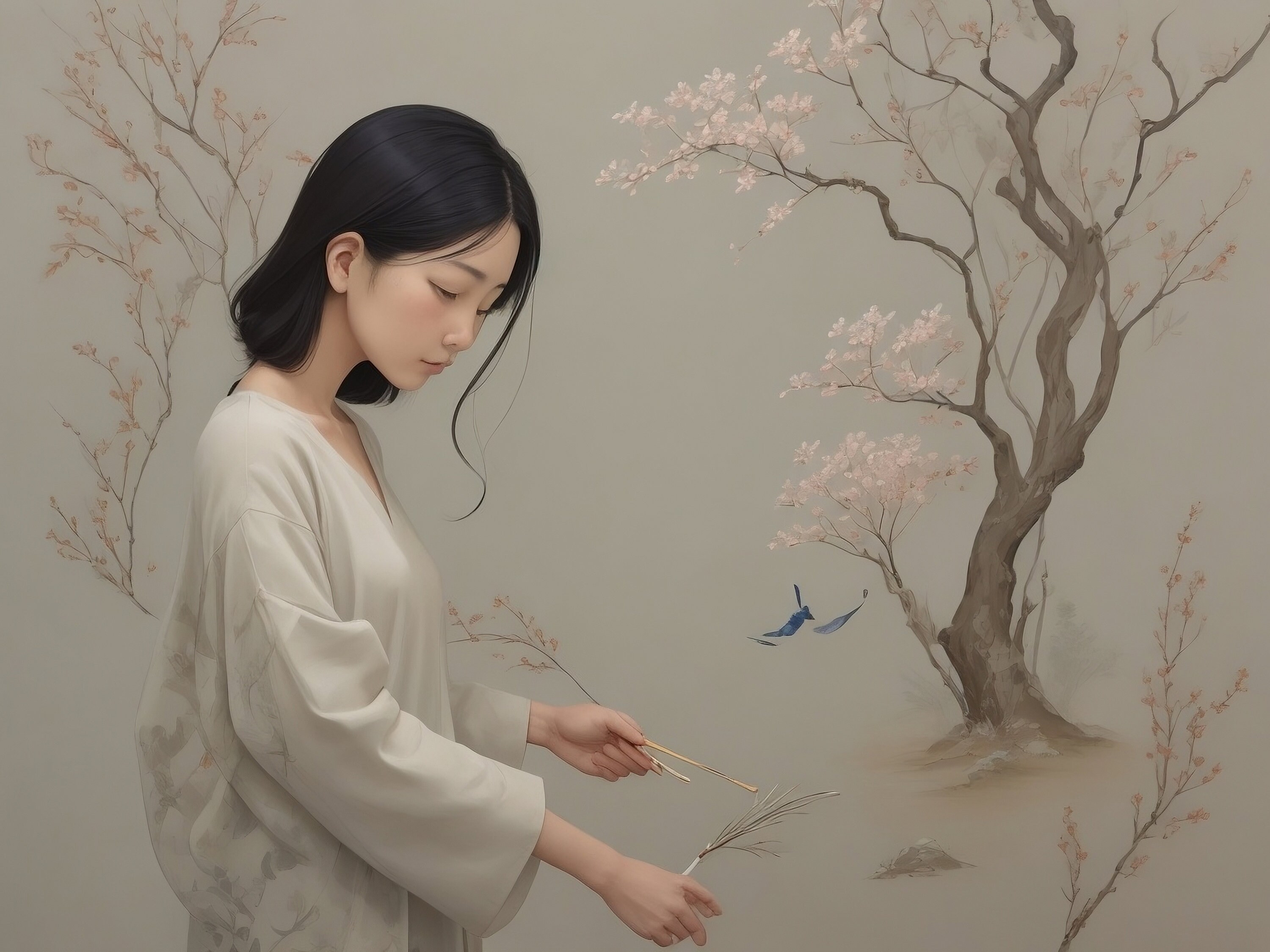 Japanese Desktop Wallpaper, Murai Masanari, Traditional Japanese Art ...