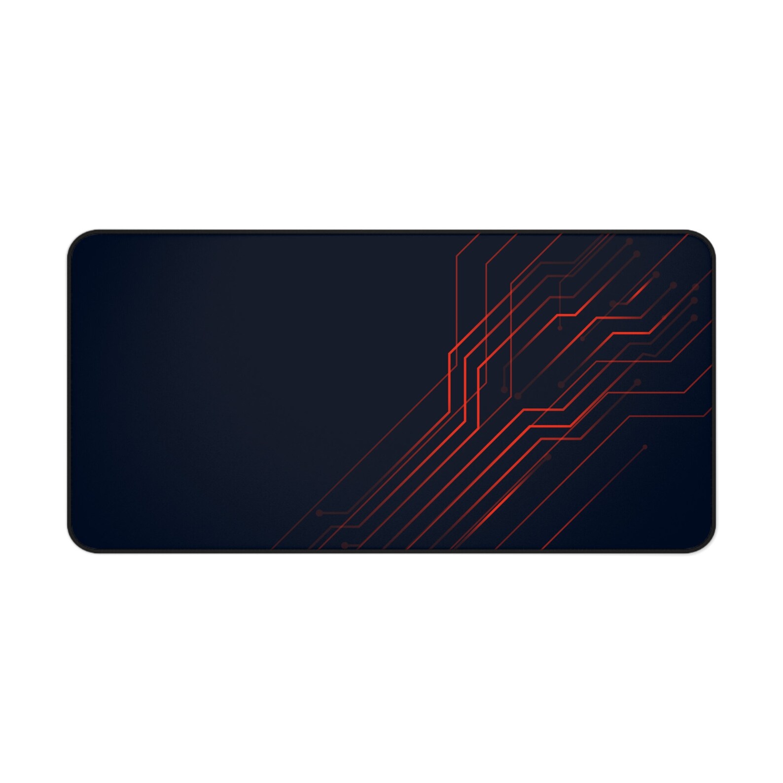 Modern and Tech-inspired Black Gaming Mousepad With Red Highlights ...